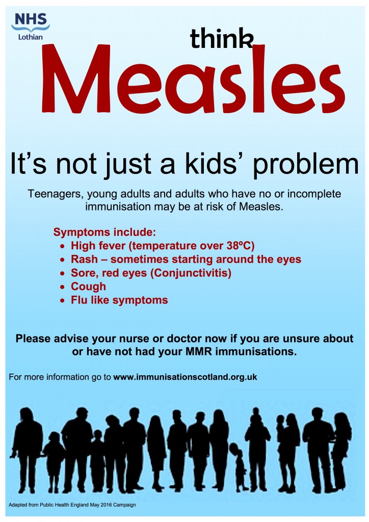 Measles Awareness Poster – Tynecastle High School