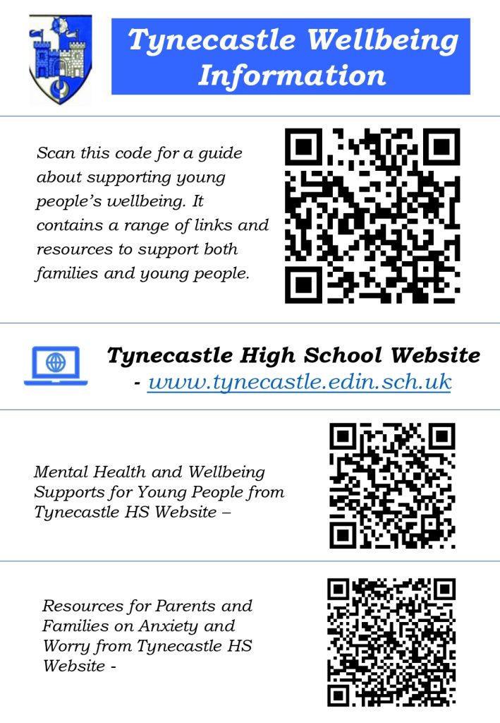Supporting Your Child’s Heath & Wellbeing – Tynecastle High School