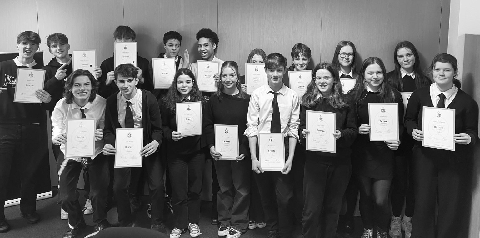 Bronze Duke of Edinburgh Award Winners 2024 – Tynecastle High School
